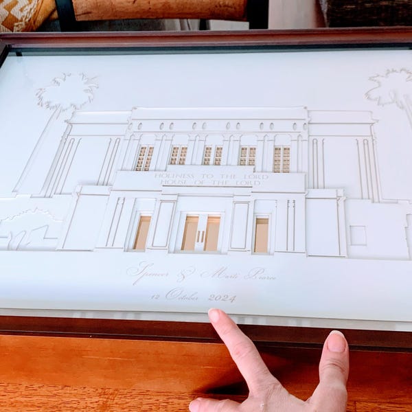 Mt. Timpanogos Temple Art | Paper Cut Temple | Paper Cut Mt. Timpanogos ...