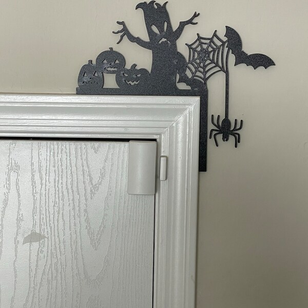 Spiderweb & Pumpkins Door Corner| Gift for Halloween| Halloween Door ...