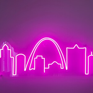 Chicago City Skyline Neon Sign Custom Cityscape LED Neon Neon Home and ...
