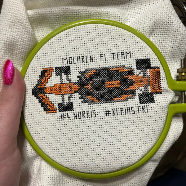 F1 2024 Cross Stitch Pattern for All 10 Teams // PDF Pattern - Etsy
