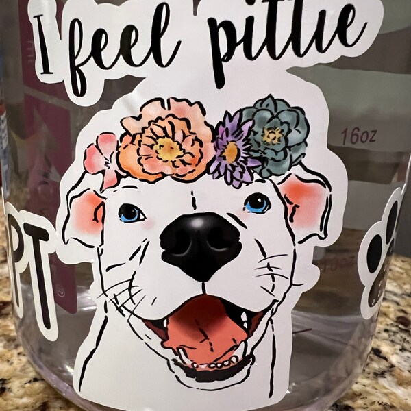 Funny Pit Bull Sticker, I Feel Pittie Sticker, Pittie Mom Gifts, Funny ...