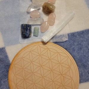 Manifestation Good Fortune Creativity Crystal Grid Kit Seed of - Etsy