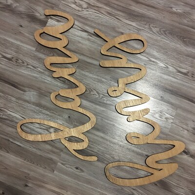 Laser Cut Signs 24 Wide 2 Count CUSTOMIZED SIGNAGE - Etsy