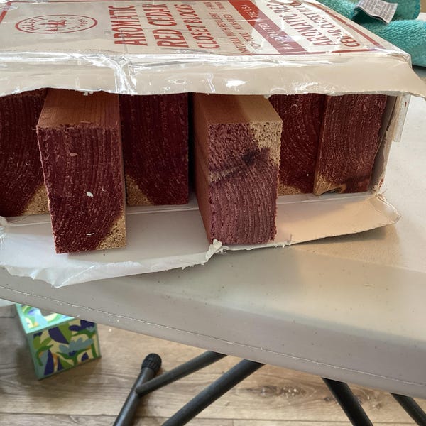 Aromatic Red Cedar Closet Blocks – Natural Moth Repellent, Handcrafted ...