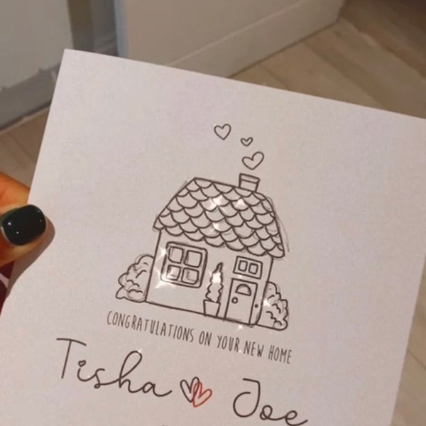 New Home Card/congratulations/house Keys/personalised Home Card - Etsy UK