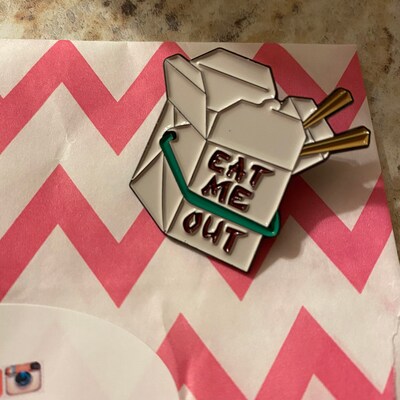 Eat Me Out Enemal Pins-kawaii Funny Pins-kids Pins Good - Etsy