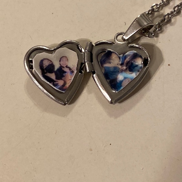 Heart Locket Prints,photo Resize for Locket,locket Photo Print Heart ...