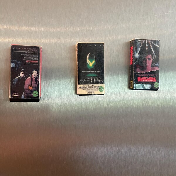 VHS Inspired Mini Magnets 1 X 2 Lots of Titles You Choose Horror Genre ...