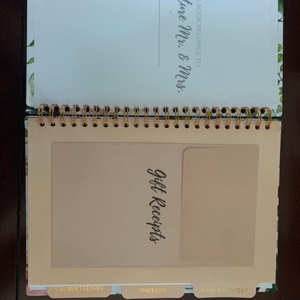 Bridal Gift Tracker | Gift Log Book | Bridal Shower | Wedding Day Gift ...