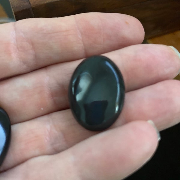 10 Piece Lot Black Obsidian Moon Crescent Moon Shape Metaphysical Black ...