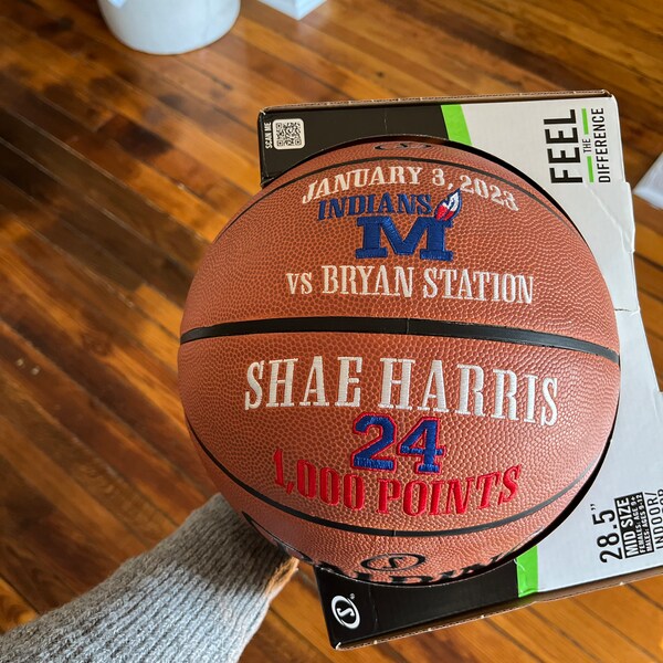 Custom Embroidered Basketball/memory Ball/award/keepsake/trophy/senior ...