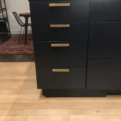 L Shaped Solid Brass Kitchen Drawer Handles. This Style is Available in ...