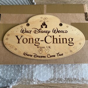 Disney Themed Pram Sign Stroller Sign Personalised Push Chair Sign ...