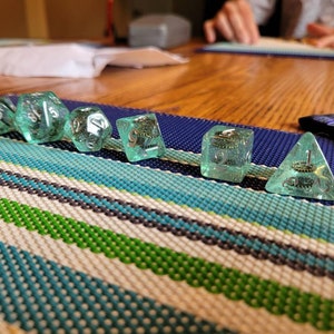 Purple Turtle Dice Set, Transparent With Light Purple Turtle Inside ...