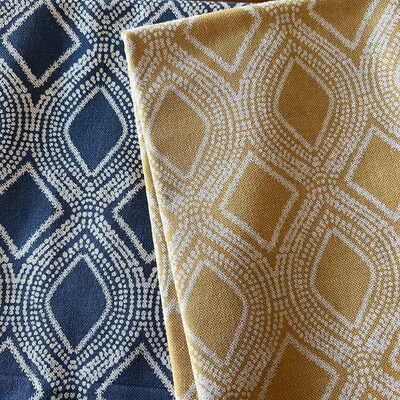 Art Deco Damask Rhombus Diamond Print Fabric Floral Cotton Material for ...