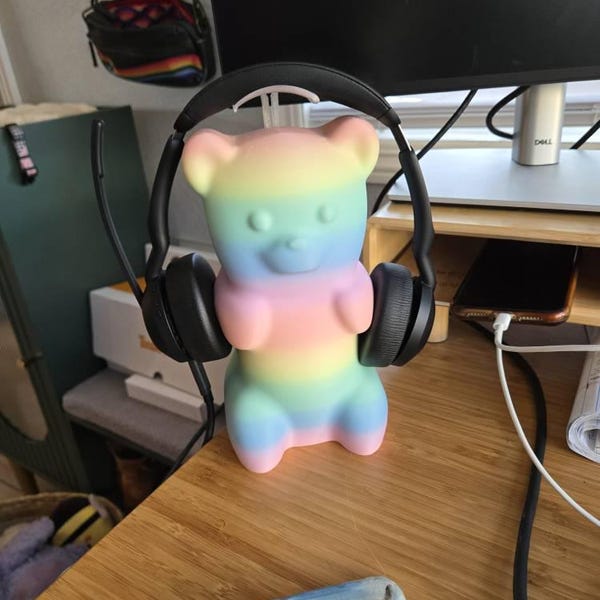 Gummy Bear Headset Holder - Bear Headphone Stand - Cute Gaming Decor - Etsy