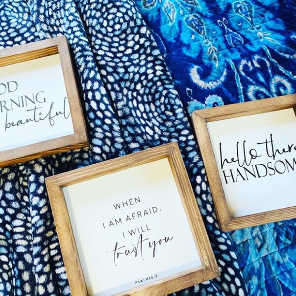 Bible Verse Wall Art | When I Am Afraid I Will Trust You Wood Sign ...