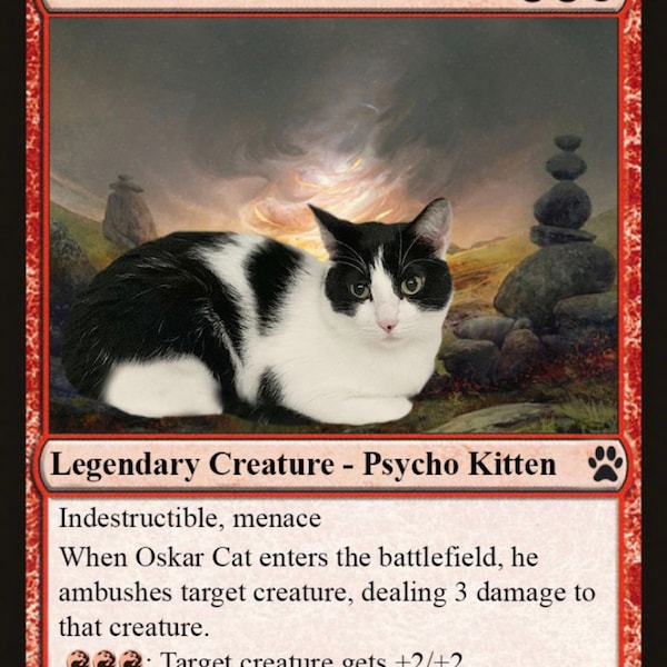 Personalized MTG Creature Foil Card - Etsy