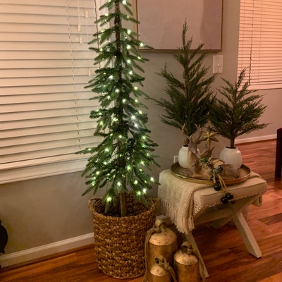 Yuletide Bells Set of 3 Large Rustic Gold Bells With Rope Standing ...