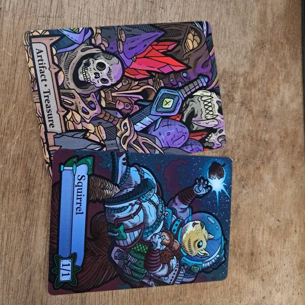 Monster / Sorcerer Role Token Custom MTG Magic Gathering Fantasy Board ...