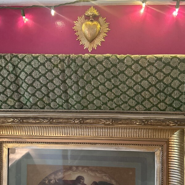 Sacred Heart, Milagro Heart, Antique Gold Heart Box, Catholic Heart ...