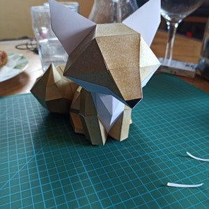 Capybara paper model Papercraft DIY Low poly PDF | Etsy