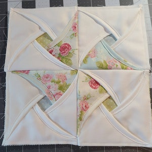 Pinwheel Surprise Quilt Block Pattern Pinwheel Quilt Pattern Folded ...