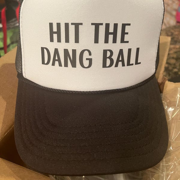 Hit the Damn Ball Trucker Hat, Hit the Dang Ball Hat, Sports Mom Hat ...