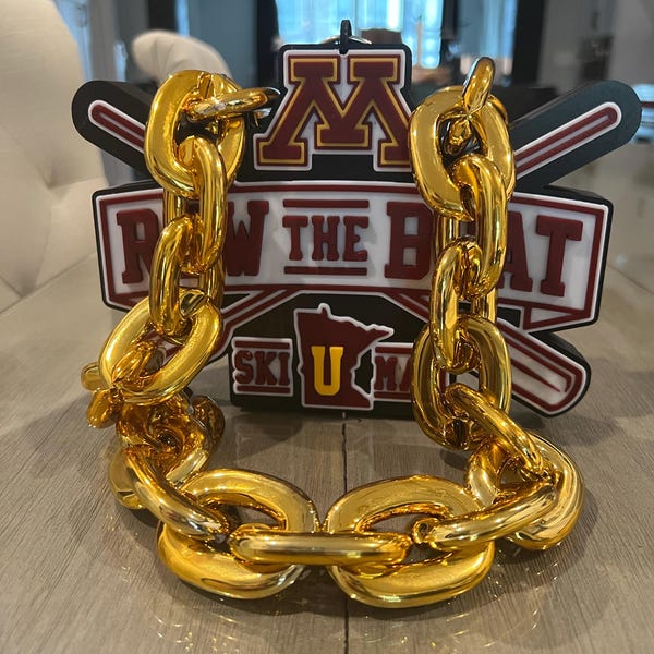 Custom 3D Turnover Oversized Fan Chain MVP Player of Game All Sport ...