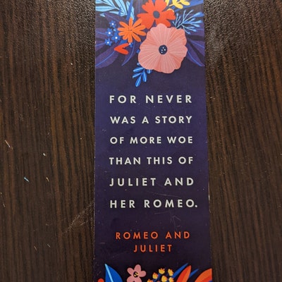 Romeo and Juliet Bookmark never Was a Story - Etsy