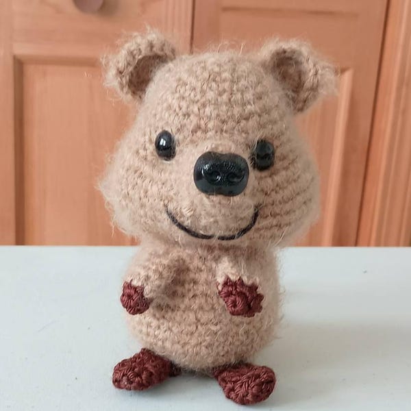Quincy the Quokka Crochet Pattern, Crochet Pattern for Quokka Plushie ...