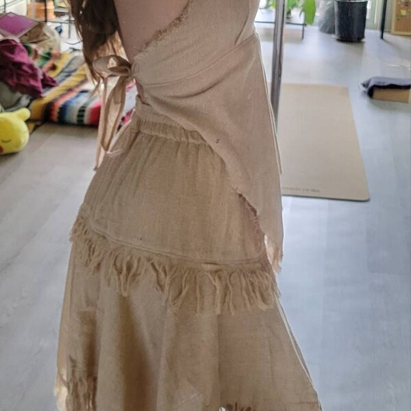 Aguila Outfit ⋙⋘ Aguila Vest ⋙ Handwoven Hemp Wool + 3/4 Harem Pants ⋙ ...