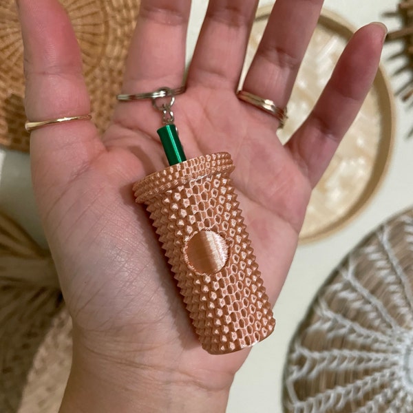 Starbucks Inspired Mini Tumbler Keychains | Starbucks Cup Keychain ...