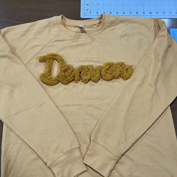 Cursive Yarn Embroidery Font - Machine Embroidery Font for Chenille ...