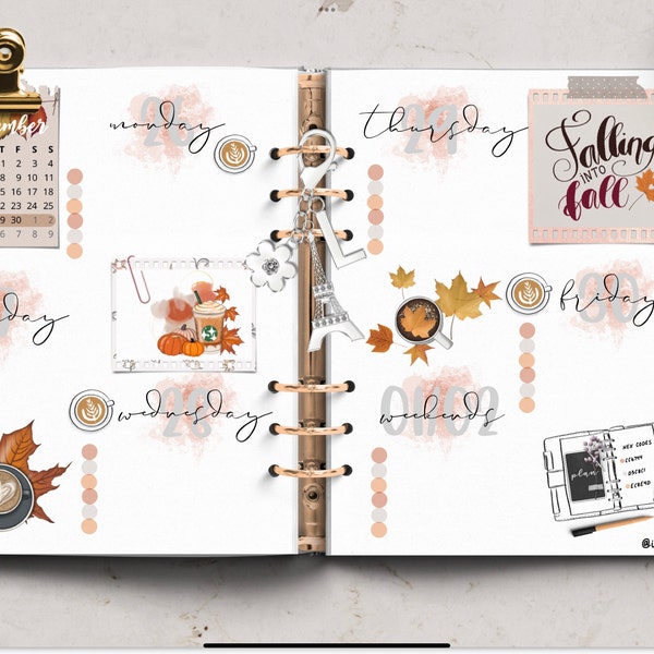 Metallic Realistic Digital Planner Coils - Gold, Silver, Rose Gold ...