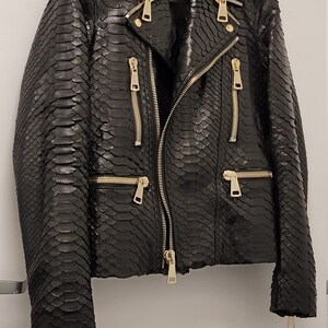 Python Leather Pants Snakeskin Pants Black Leather Pants | Etsy