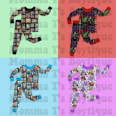Adult Relaxed Pajama Pants Mock-up Template, Realistic Clothing Mock-up ...