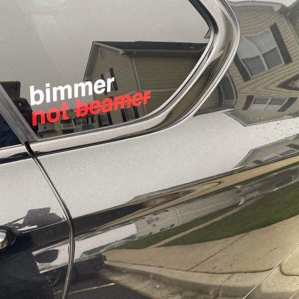 Bimmer Not Beamer Bmw Window Sticker Decal - Etsy