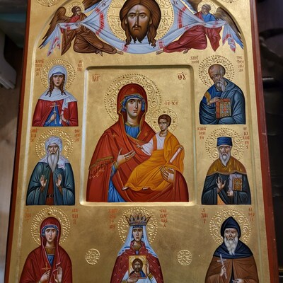 Saint Abigail Icon, St. Gobnait Icon, Deborah Religious Icon, Icon Hand ...