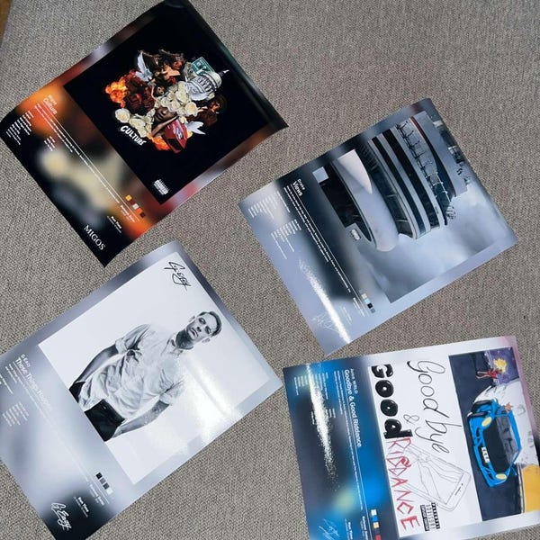 Set of 3 Music Posters | Personalised Artist Print Aesthetic | Choose ...