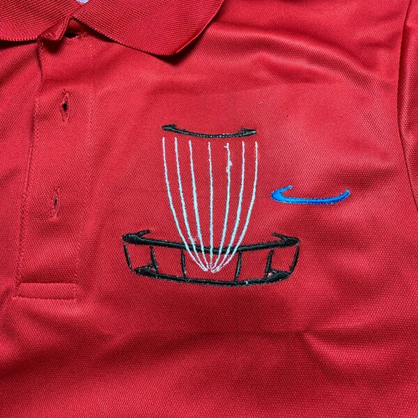 Disc Frisbee Golf Net Embroidery Design in 3 Sizes! Embroidery Machine ...