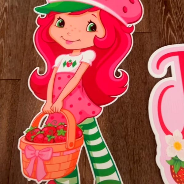 Strawberry Shortcake Birthday Cutouts and Yard Signs - Etsy