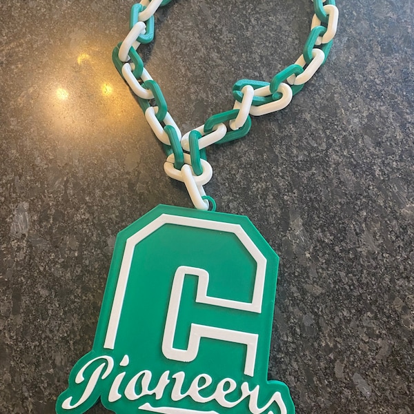 Custom 3D Printed Turnover Oversized Sports Chains - Etsy