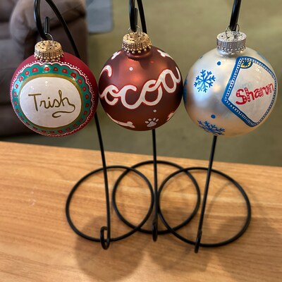 Customized Christmas Bulbs Name Character Special Font - Etsy