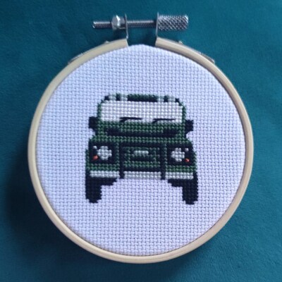 Land Rover Defender Counted Cross Stitch PDF Pattern - Etsy