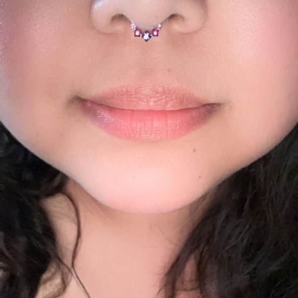 Septum Ring Silver, Septum Piercing, Septum Jewelry, Septum Clicker ...