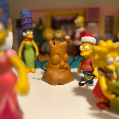 The Simpsons Smoking Monkey - Etsy