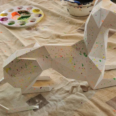 Papercraft Italian Greyhound, Dog Papercraft, Digital Patterns ...