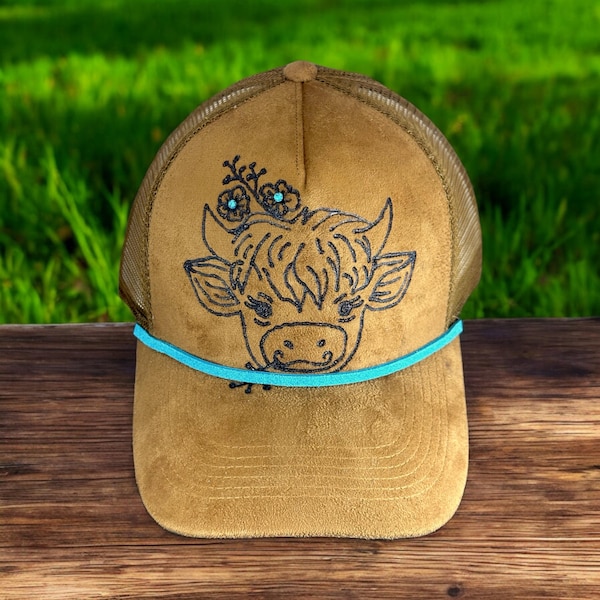 Sunflower Hat Burning Template, Burning Hat Design, Floral Hat Stencil ...