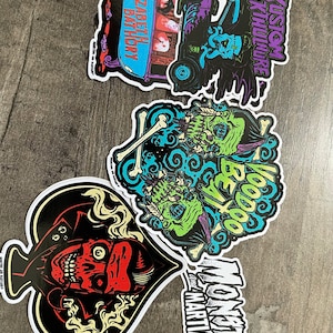 Voodoo Beat Vinyl Sticker, Horror Punk Decal, Psychobilly Rockabilly ...